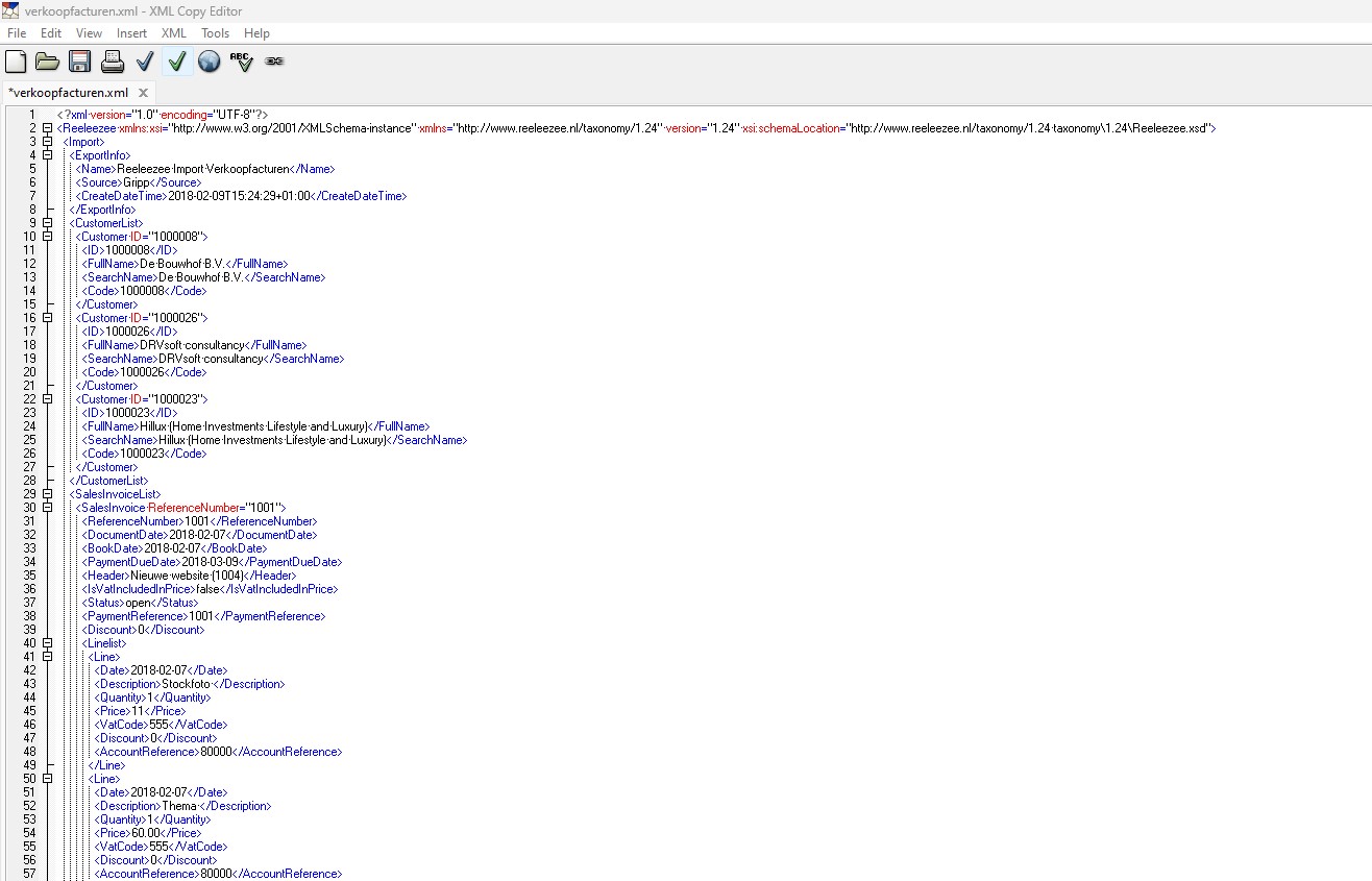 Zelf een xml import bestand analyseren